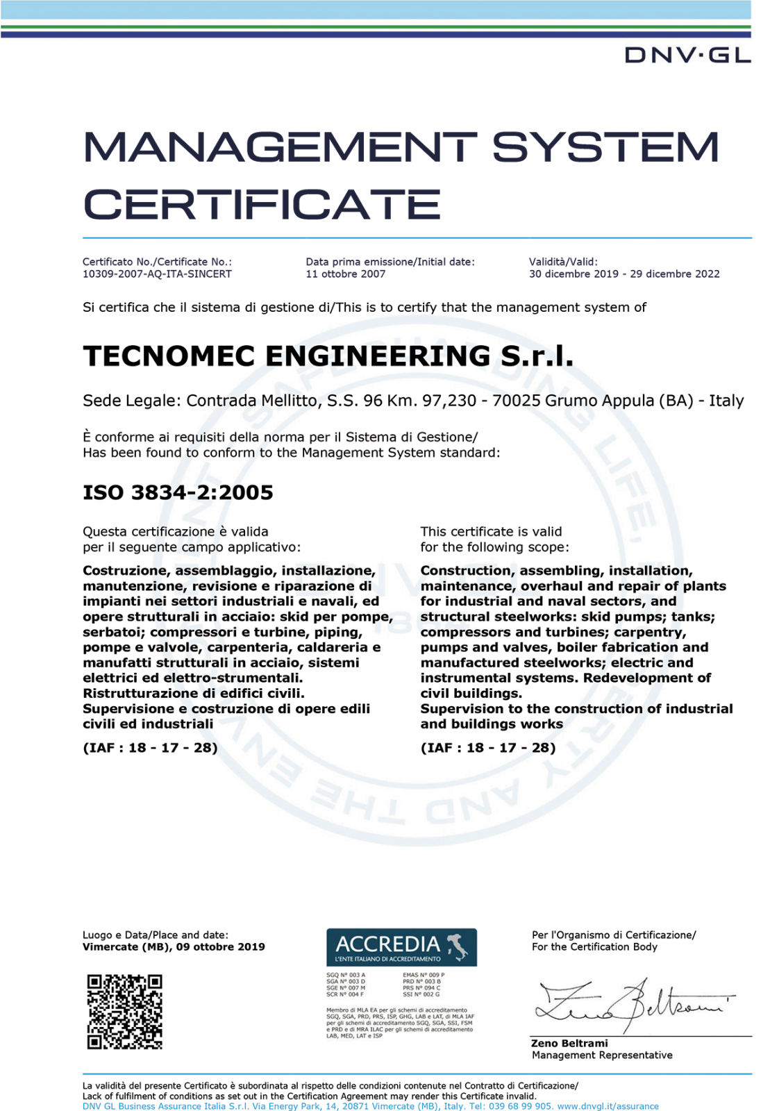 ISO-3834-1 | Tecnomec Engineering Srl ISO-3834-1 | Tecnomec Engineering Srl